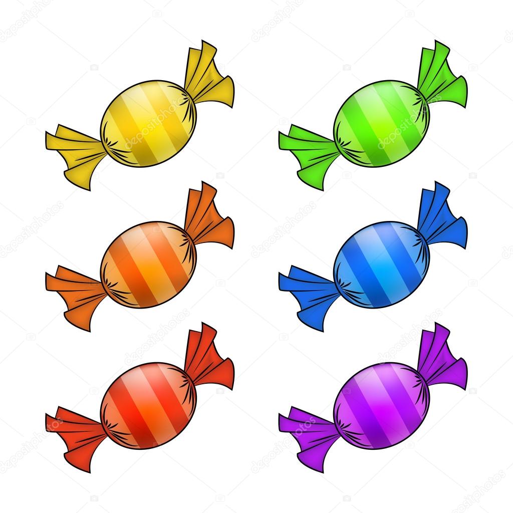 Wrapped Christmas Candy Clipart