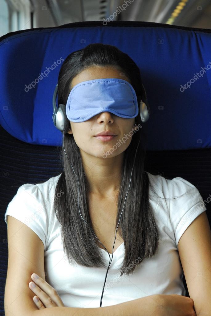 Beautiful sleeping young woman — Stock Photo © gosphotodesign #100264932