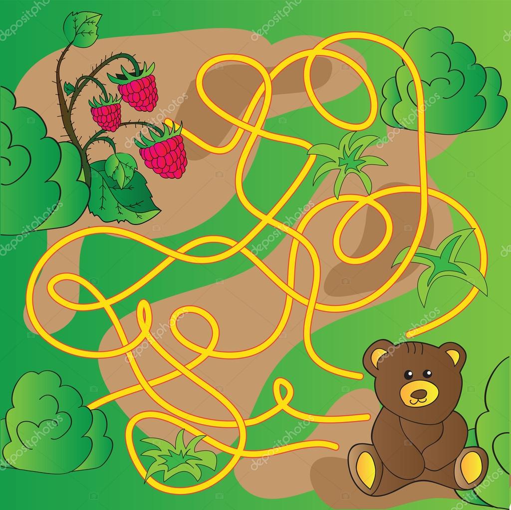 de dibujos animados ilustración del laberinto de educación o laberinto ...