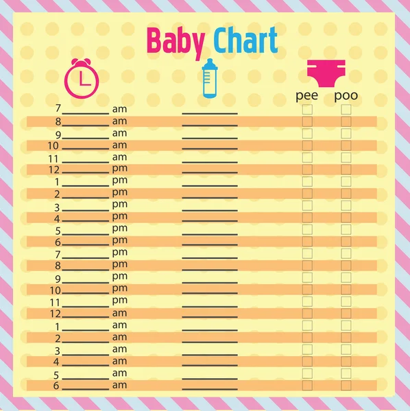 Baby chart for moms - colorful vector illustration Stock Vector Image ...