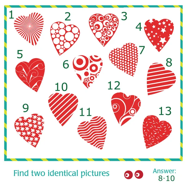 Find two identical pictures — Stock Vector © Brill #65004095