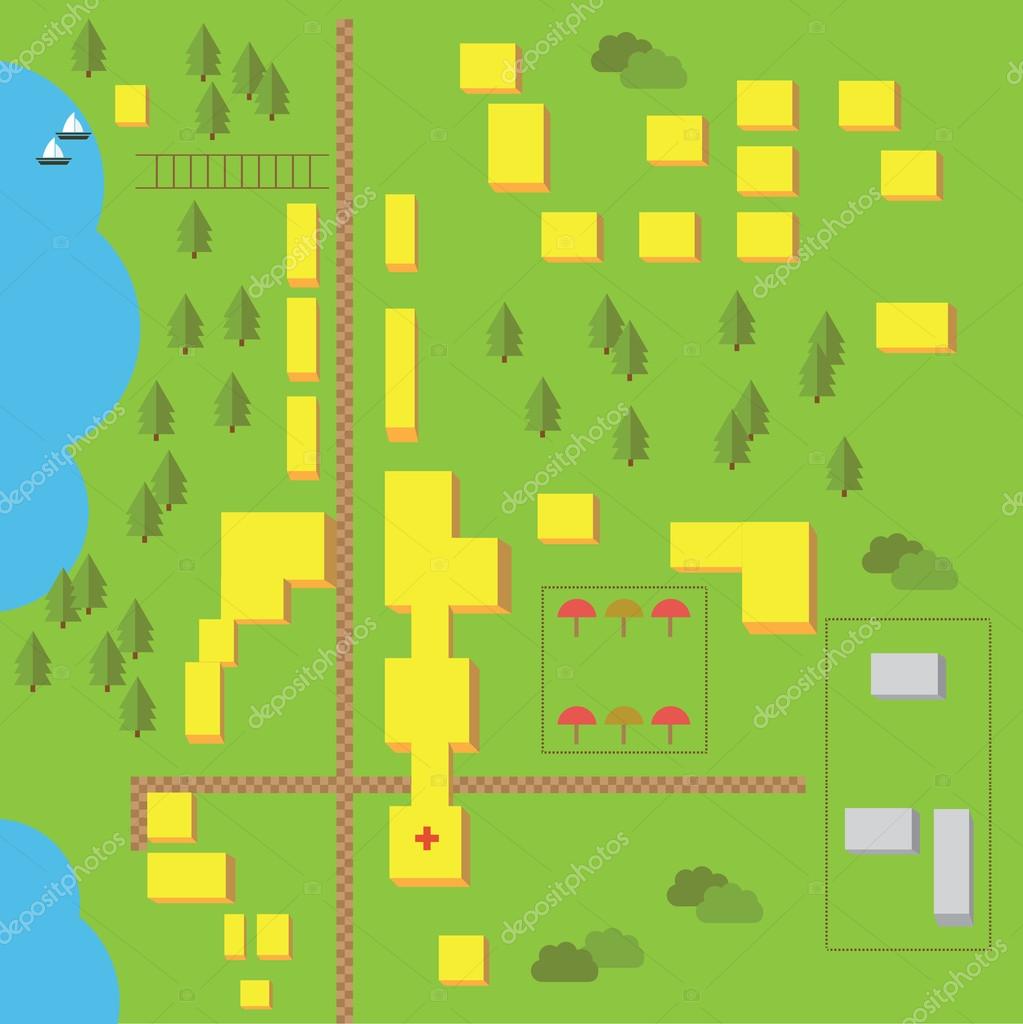 Elementos vectoriales para crear mapas fácilmente 2023