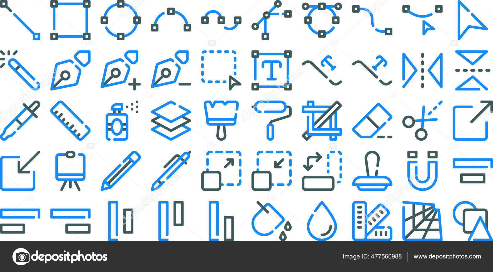 Set Vector Icons Different Elements Stock Vector Image by ©ivanabirawa ...