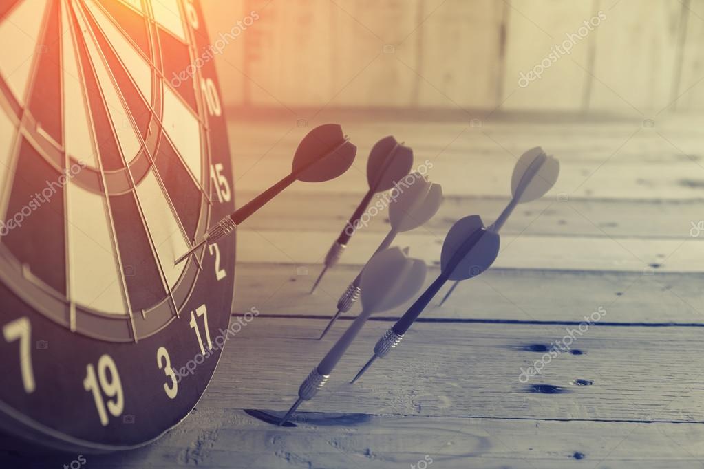 Success hitting target aim goal Stock Photo by ©whyframeshot 124463428