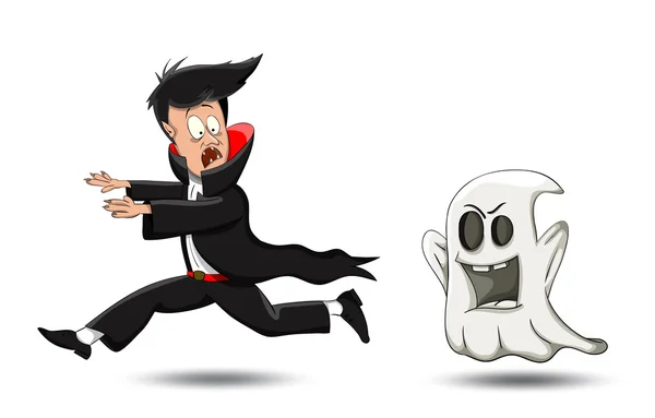 Vector cartoon vampire, running away — Stock Vector © Aliaksei_Z #61239873
