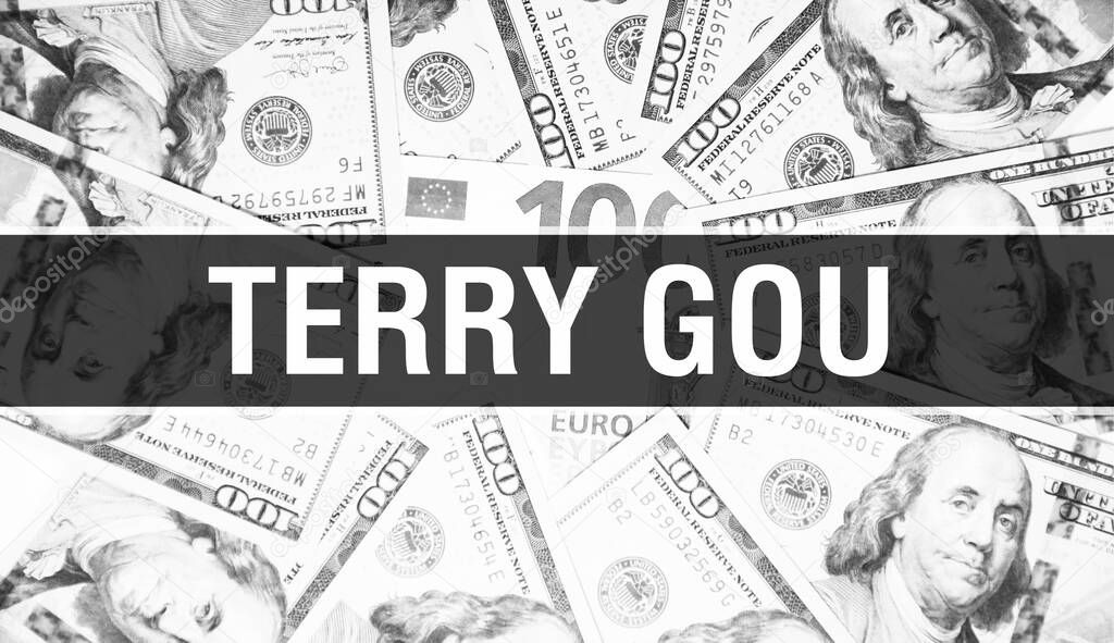 Terry Gou texto Concepto. Dólares Americanos Dinero en Efectivo ...