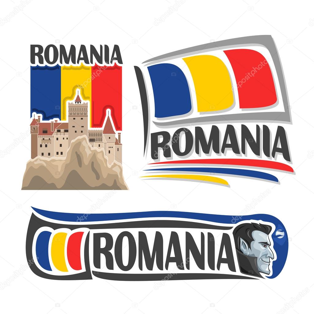 Logo vectorial para Rumanía Vector de stock por ©mihmihmal 108890252