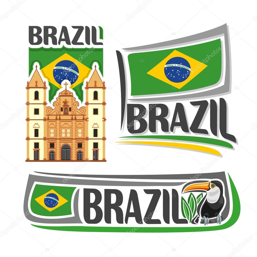 Vector logo Brazil — Stock Vector © mihmihmal #114002588
