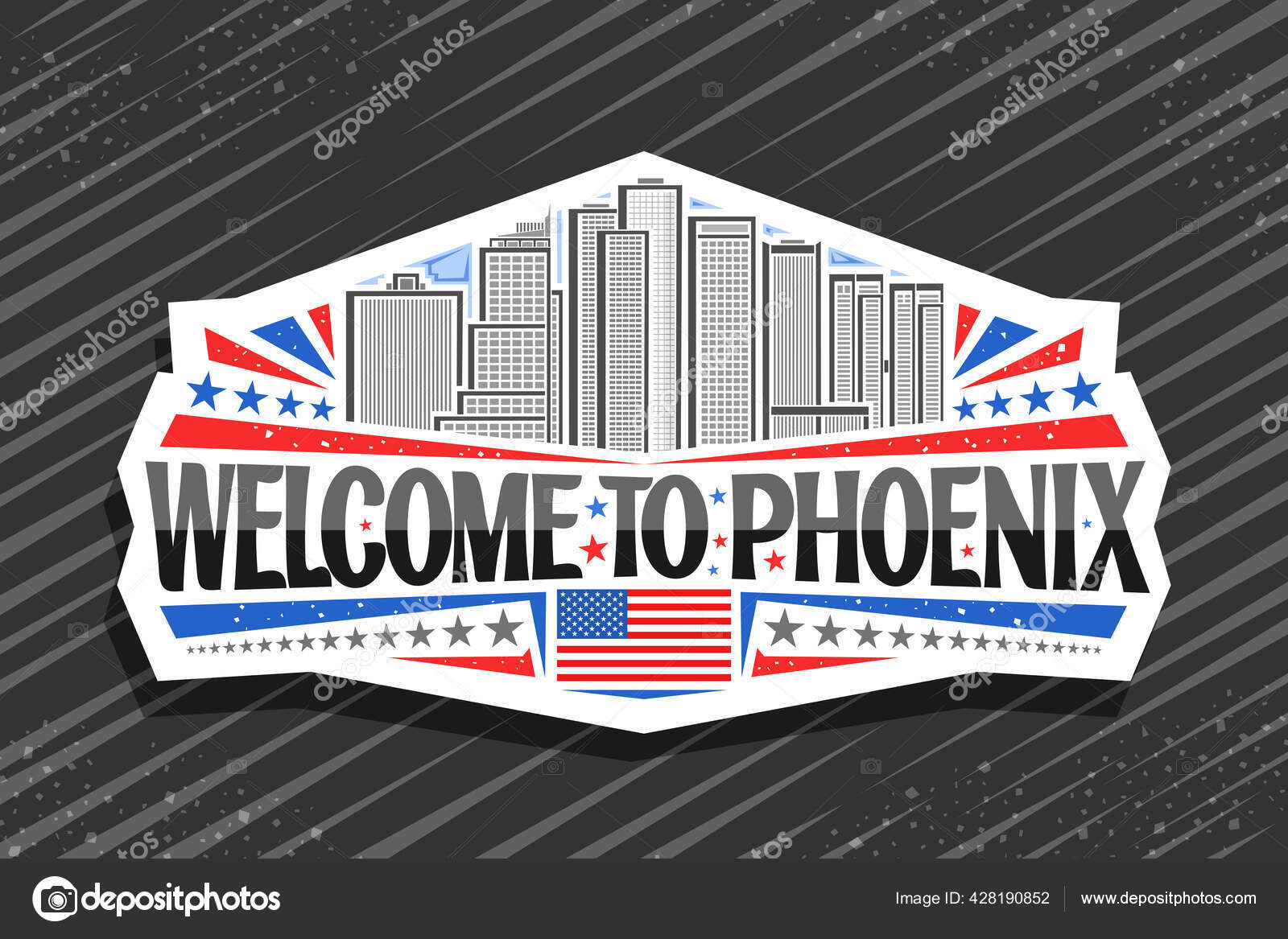 Vector Logo Phoenix White Decorative Sticker Illustration Famous ...