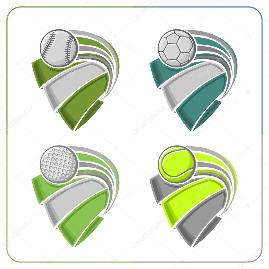 Sport emblems Stock Vector by ©mihmihmal 61240263