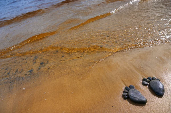 ᐈ Footsteps in the sand stock images, Royalty Free footsteps in sand ...