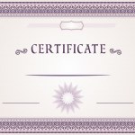 Vintage certificate with gold, luxury, ornamental frames Stock Vector ...