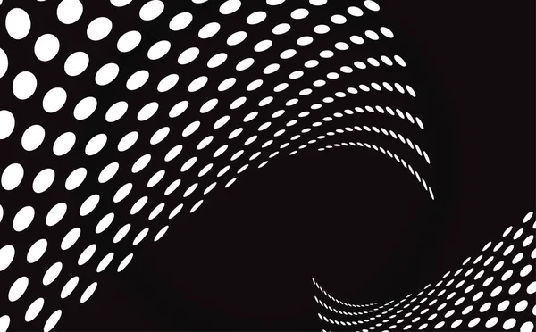 Sort Hvid Dynamisk Sekskant Bølge Optisk Illusion Bølge Vektor