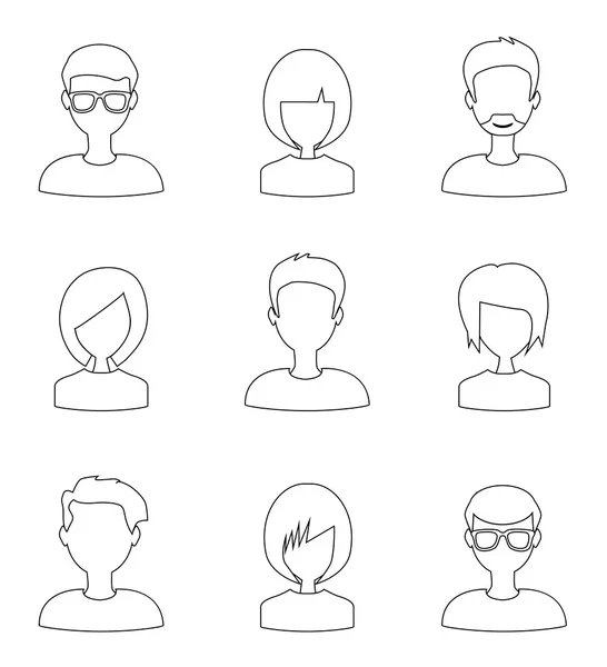 Sketch people icons. Stock Vector Image by ©AlexVector #56155627