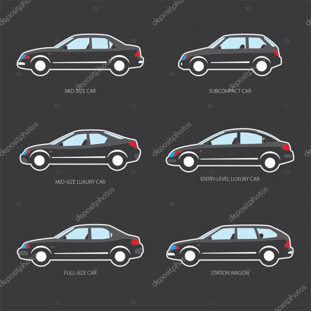 Vector illustration of types of cars. Stock Vector Image by ©rlmf.net ...
