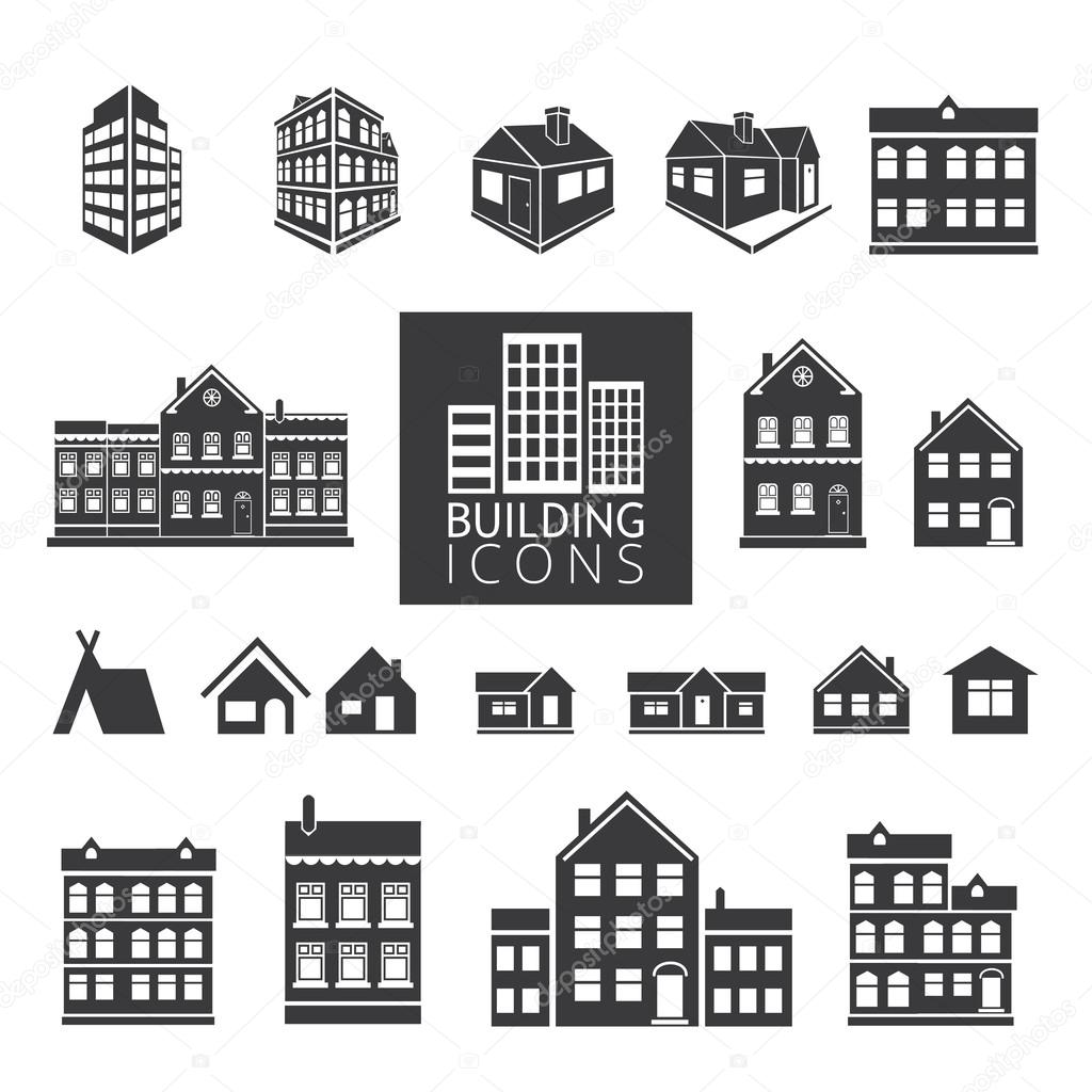 Buildings Icon Vector