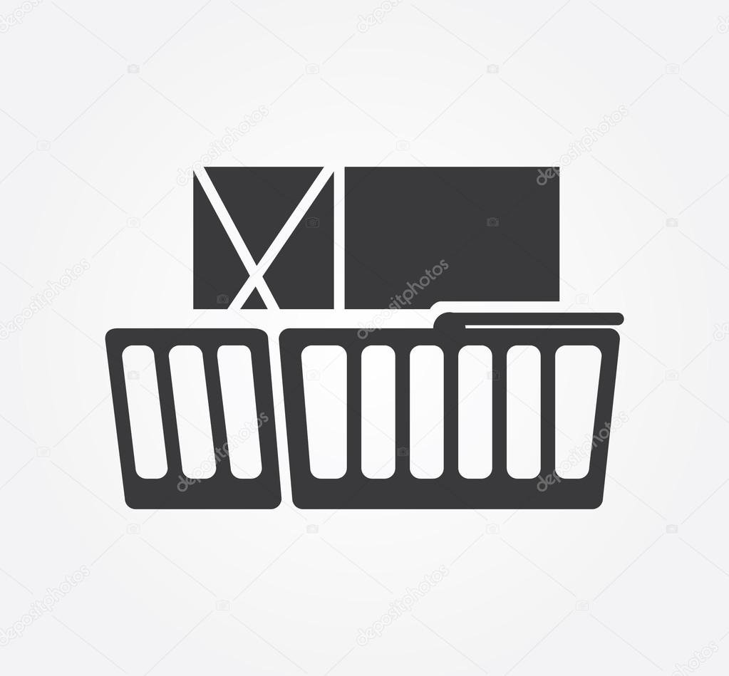 Simple web icon in vector: shopping basket Stock Vector by ©rlmf.net ...