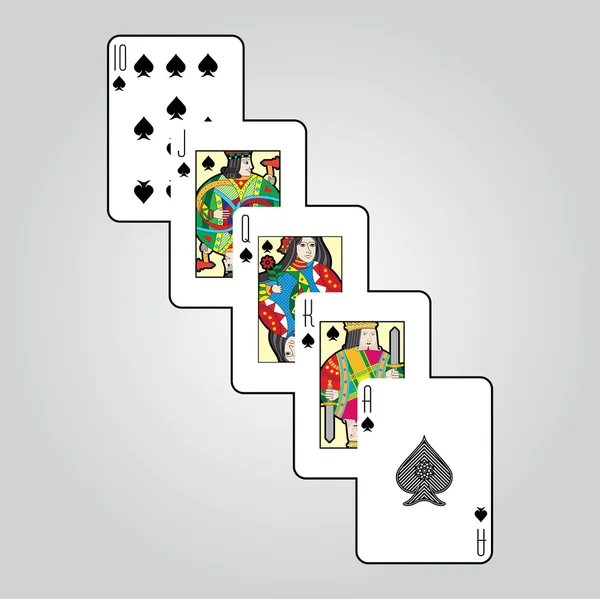 Single playing cards vector: Spades Stock Vector Image by ©rlmf.net ...