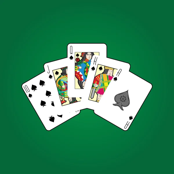 Single playing cards vector: Spades Stock Vector Image by ©rlmf.net ...