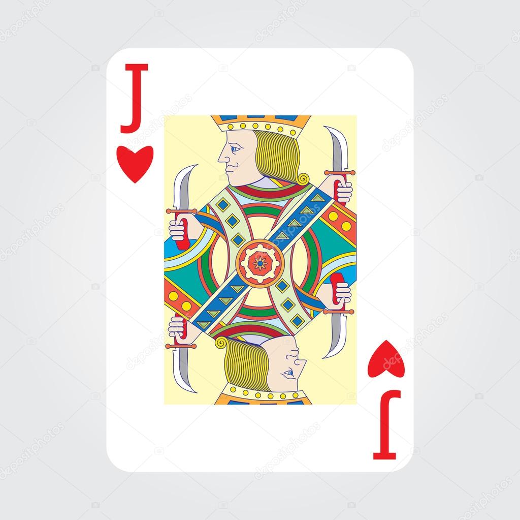 Single playing cards vector: Jack of Hearts Stock Vector by ©rlmf.net ...