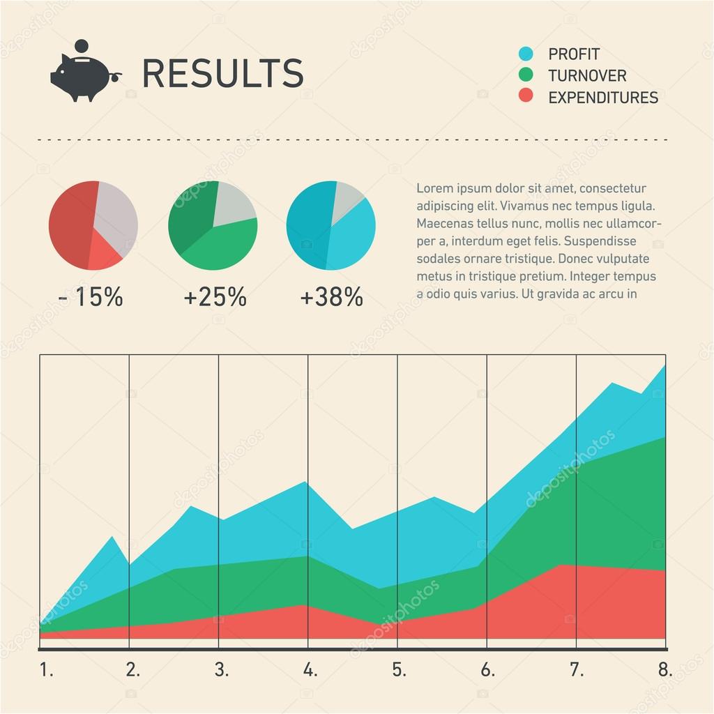 Conceptual infographic business results Stock Vector by ©HonzaHruby ...