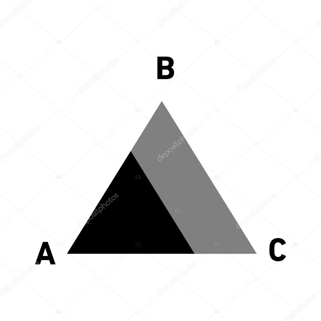 Conceptual infographic simple traingle chart Stock Vector Image by ...
