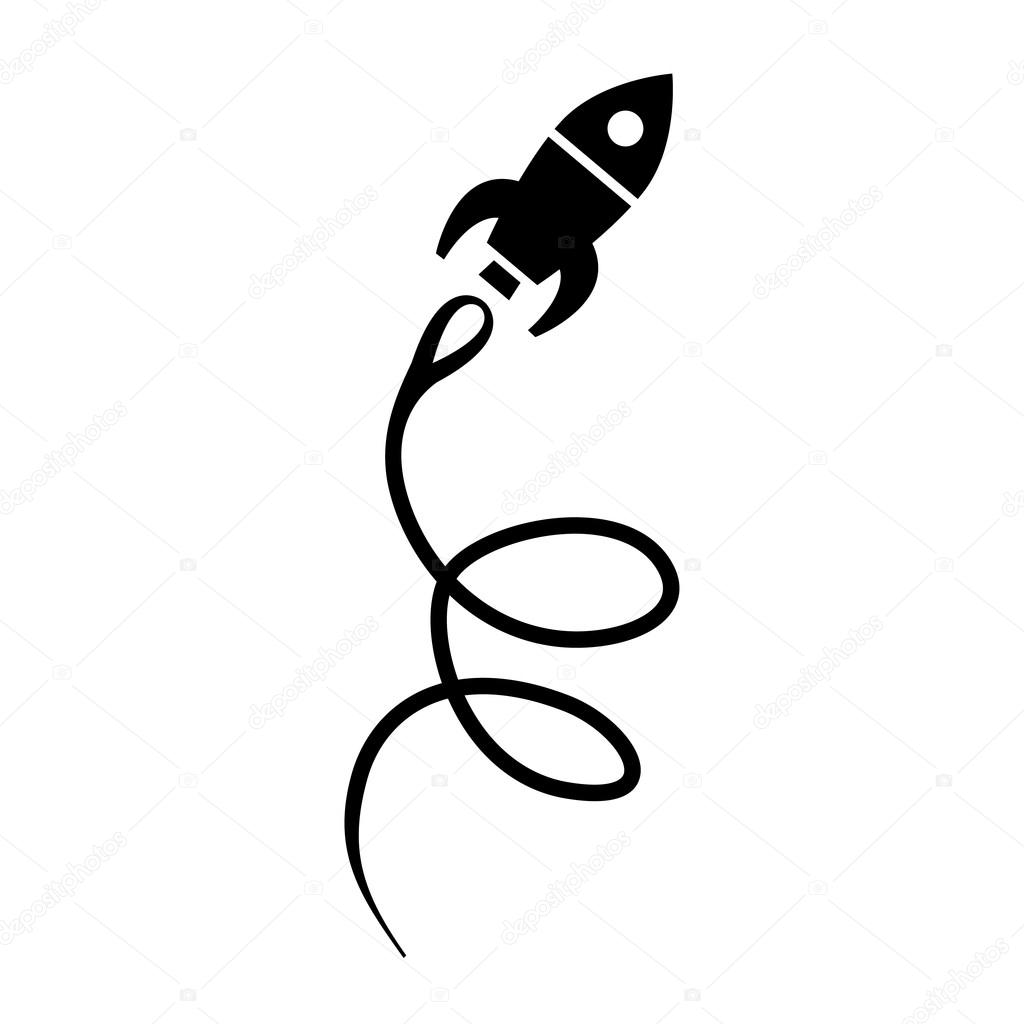 Rocket start up icon Stock Vector Image by ©HonzaHruby #68578191