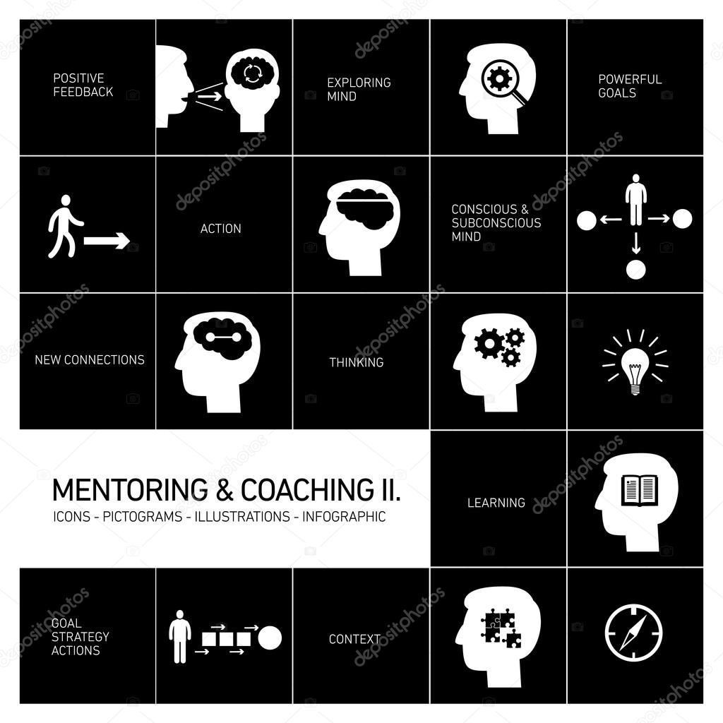 Coaching icons set — Stock Vector © HonzaHruby #68579851