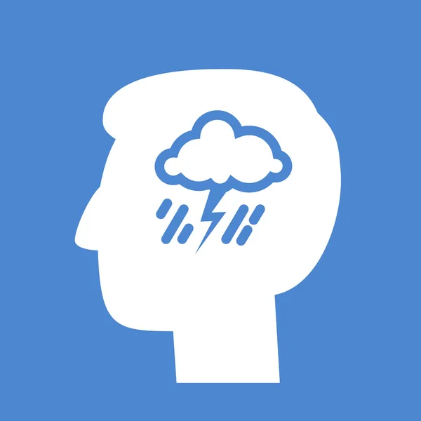 Depression icon head — Stock Vector © HonzaHruby #68579669