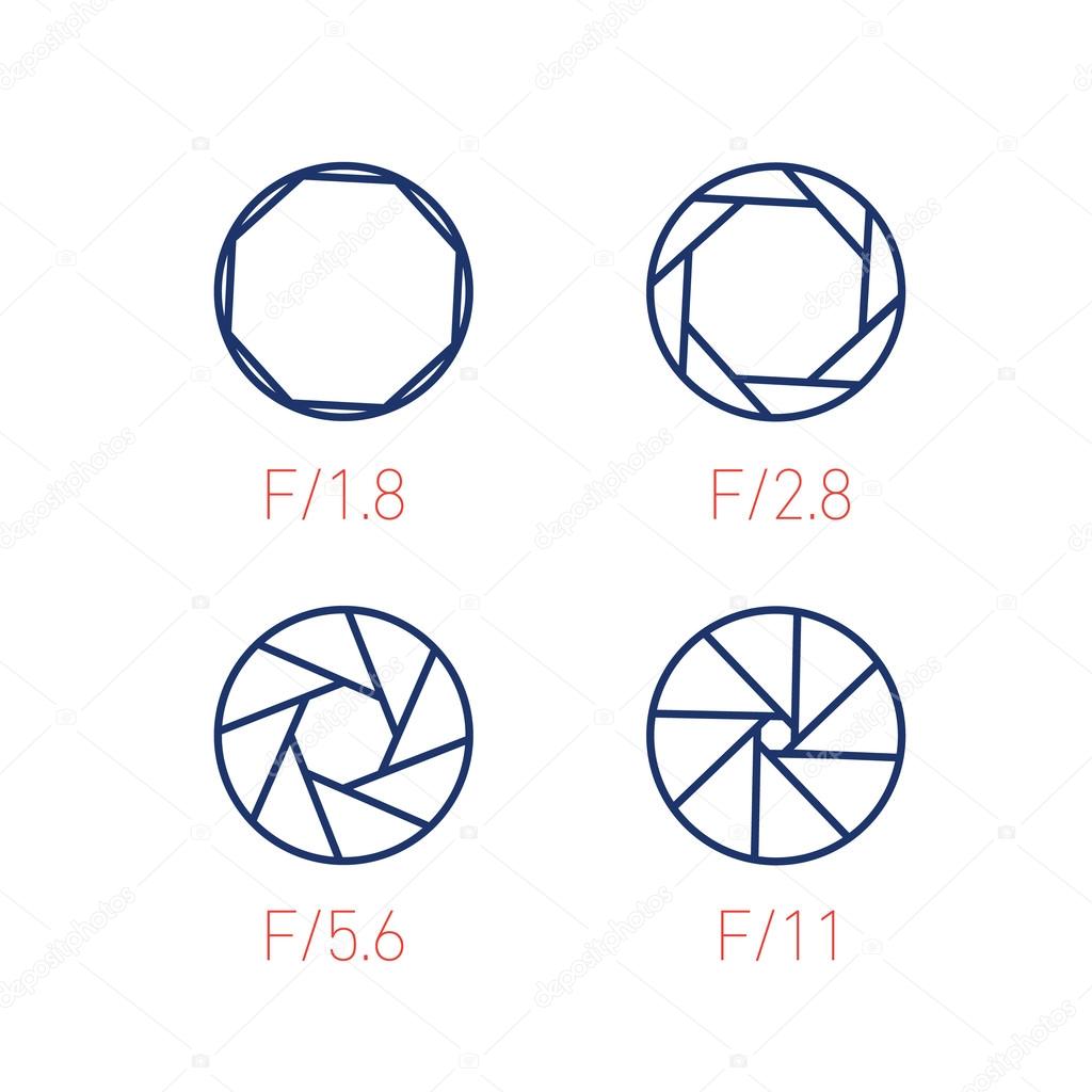 Set of vector shutter or aperture Stock Vector Image by ©HonzaHruby ...