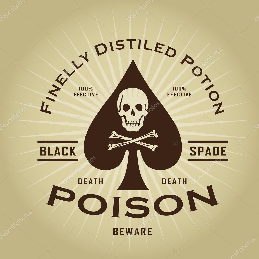 Vintage Retro Poison Seal Stock Vector by ©renomartin 76339015
