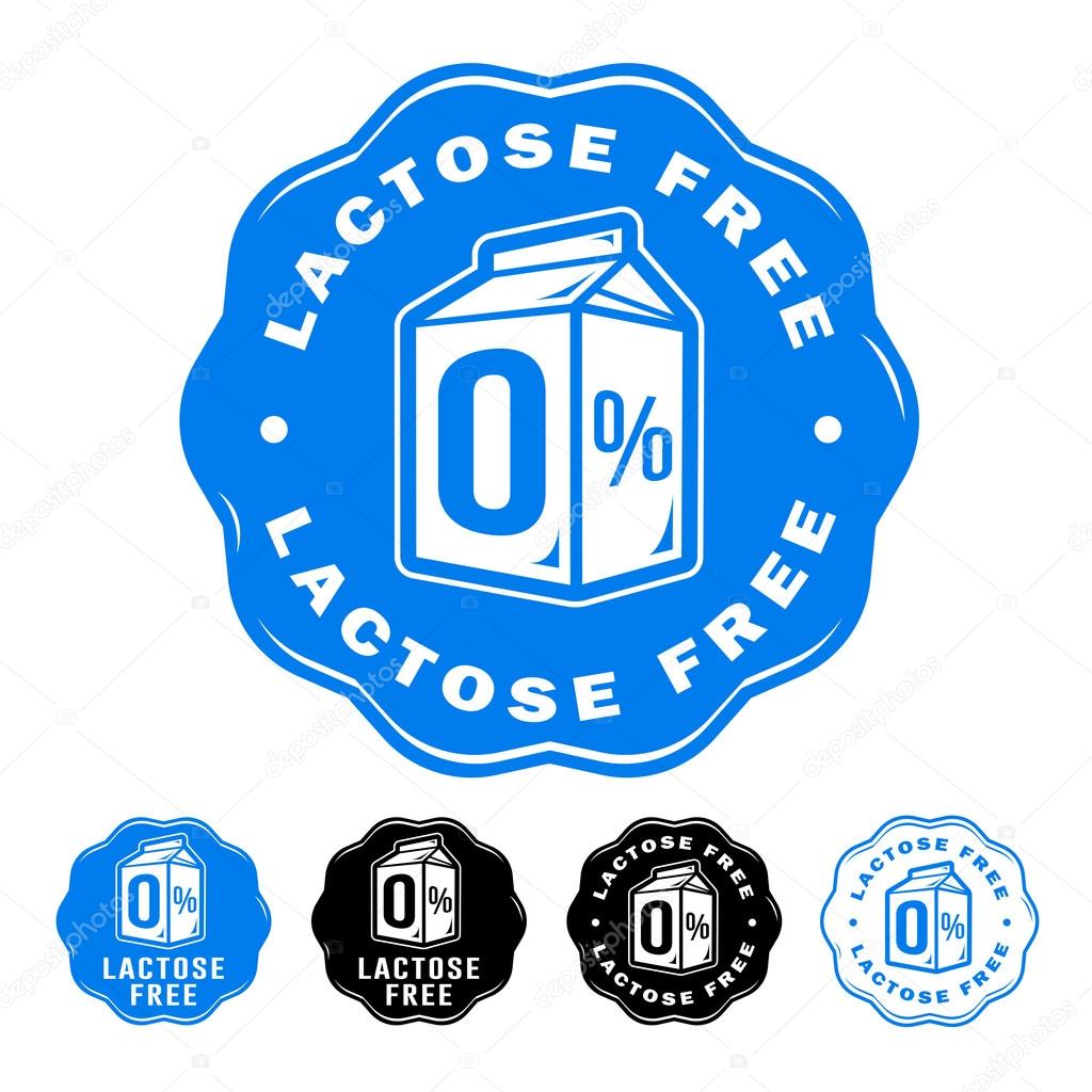 Lactose Free Icon Seal Stock Vector Image by ©renomartin #76399051