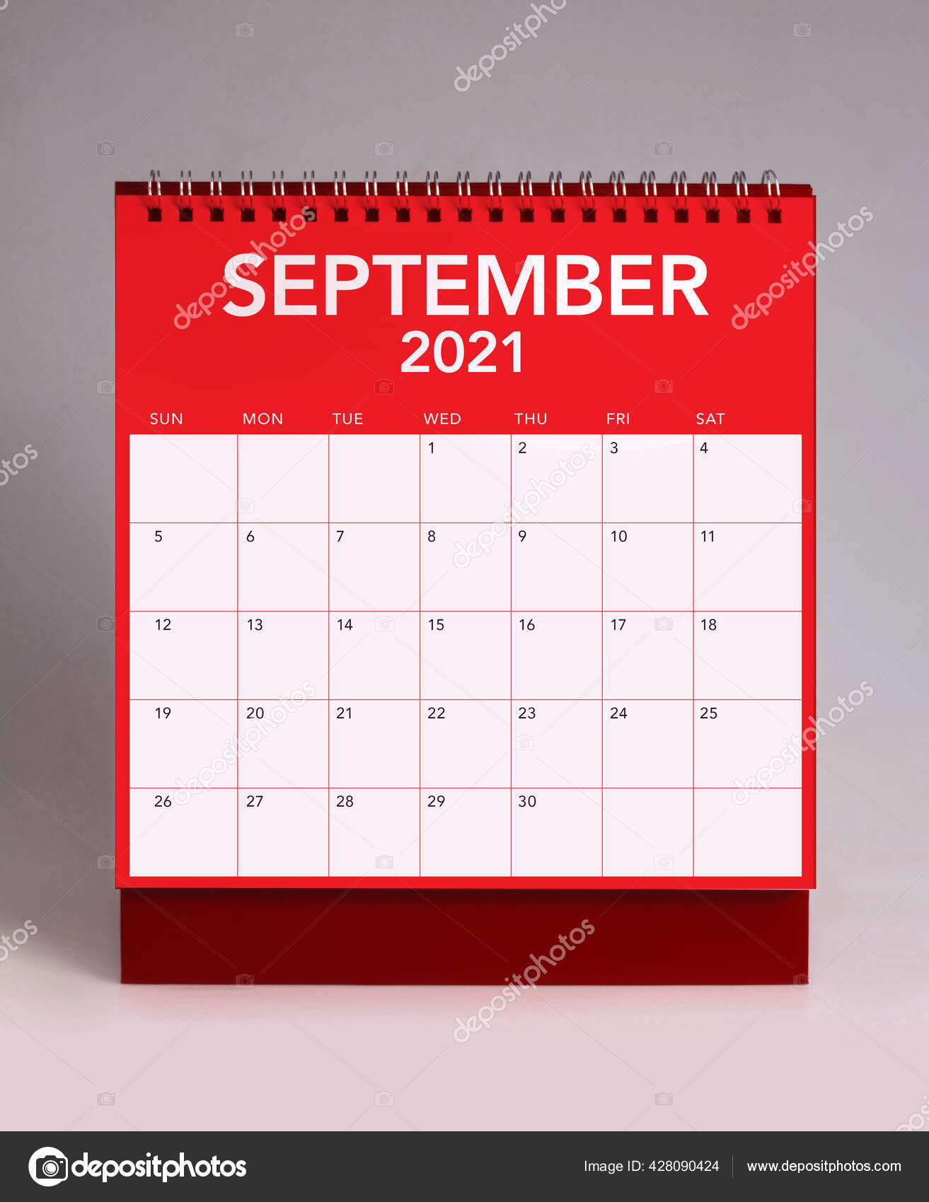 Simple Desk Calendar September 202 — Stock Photo © dolphfynlow #428090424