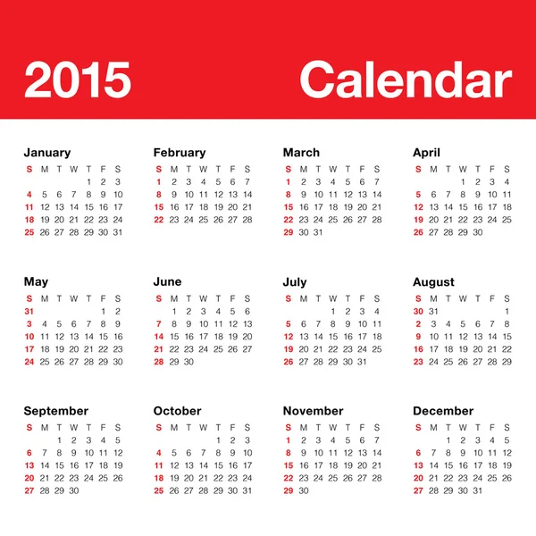 2015 calendar Vector Art Stock Images | Depositphotos