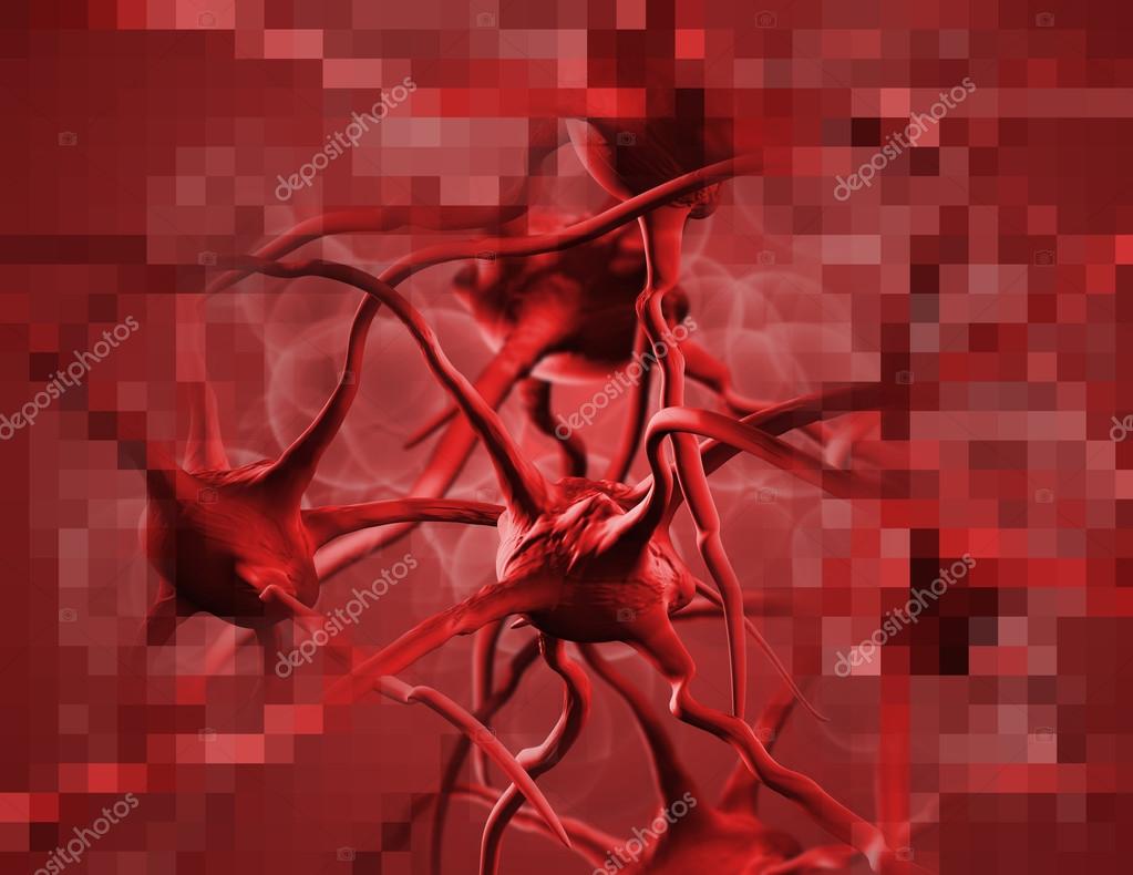 Cancer cell pixelated Stock Photo by ©vitanovski 64784739