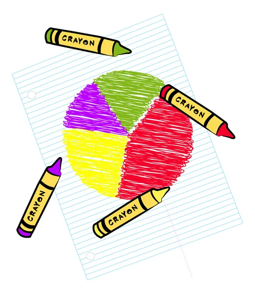 Circle graph with pencil Stock Vector Image by ©willeecole #51807131