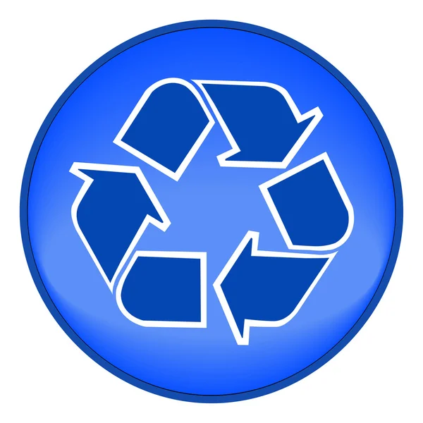 Blue Recycle Symbol