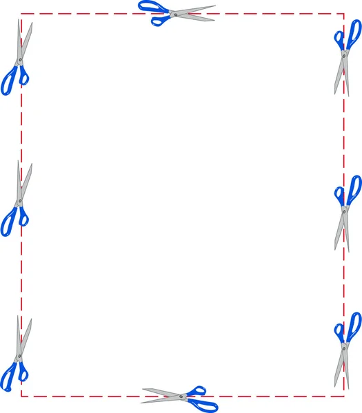 ᐈ Scissors cutting paper stock vectors, Royalty Free scissors cutting ...