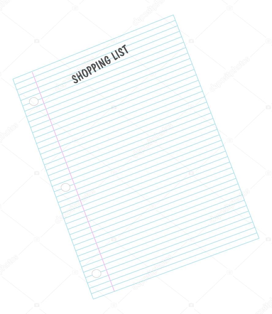 Shopping list Stock Vector Image by ©willeecole #51808271