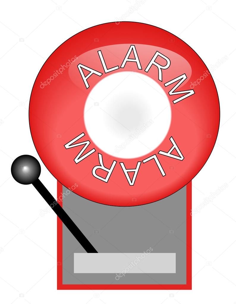 Red alarm system Stock Vector Image by ©willeecole #51809009