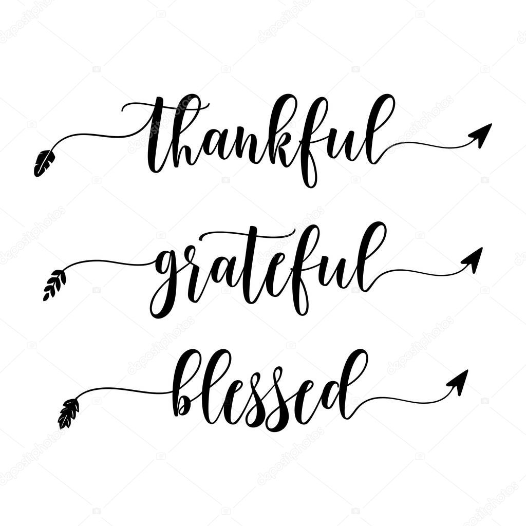 Gracioso y agradecido Bendito - Día de Acción de Gracias inspirador ...