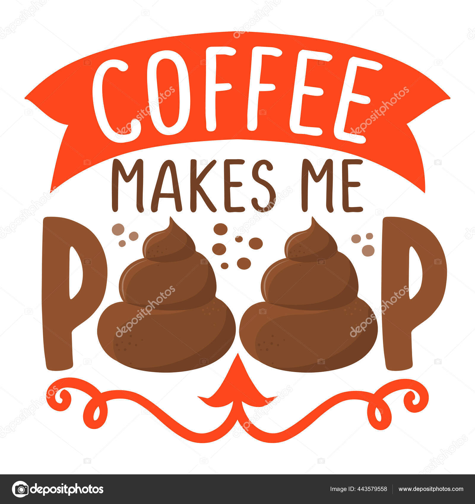 Morning Poop Quotes Funny Bathroom Quotes Stock Illustrations – 75