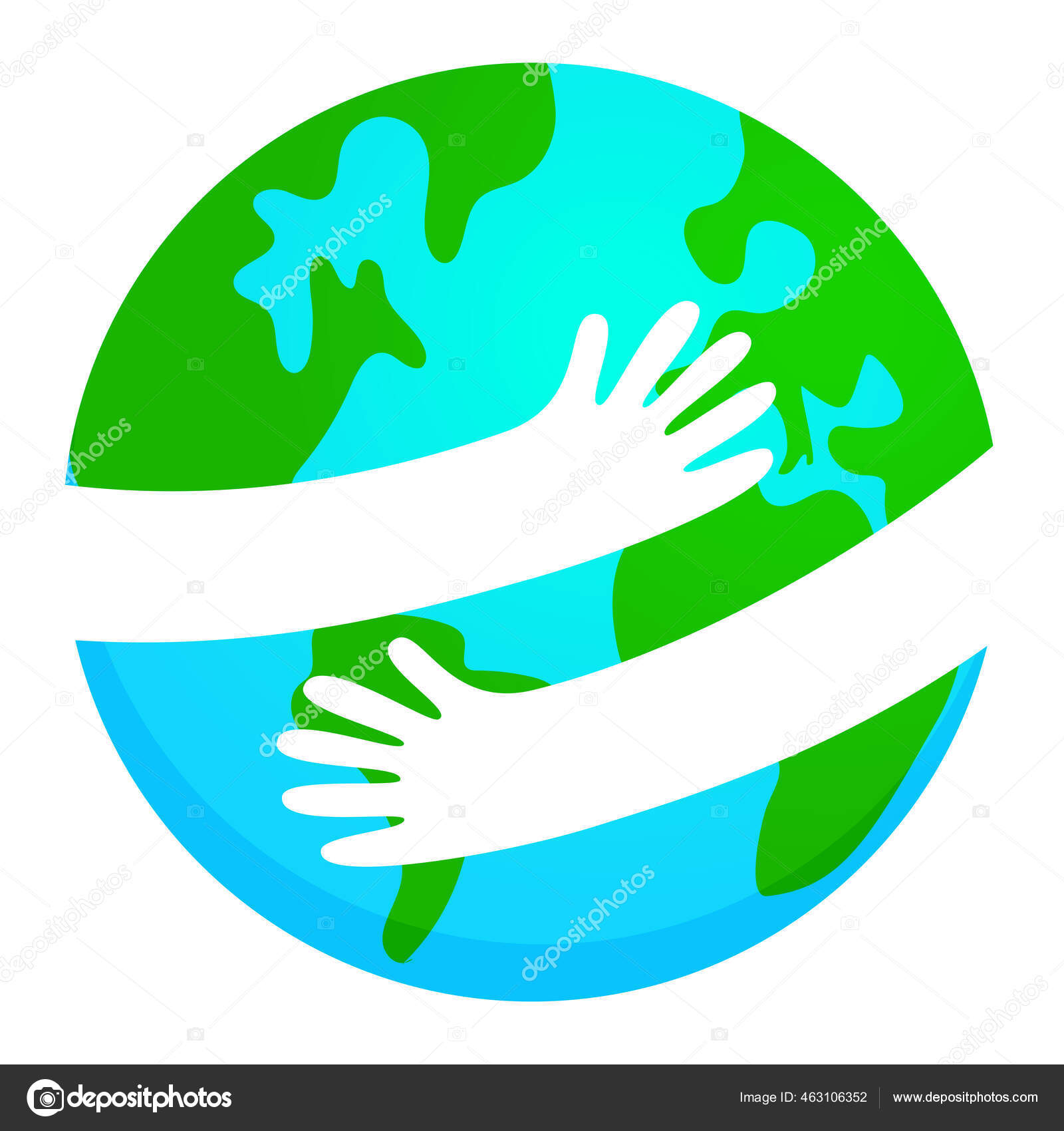 Planet Earth Hug Drawing Cute Cartoon Earth Day Vector Clip Stock ...