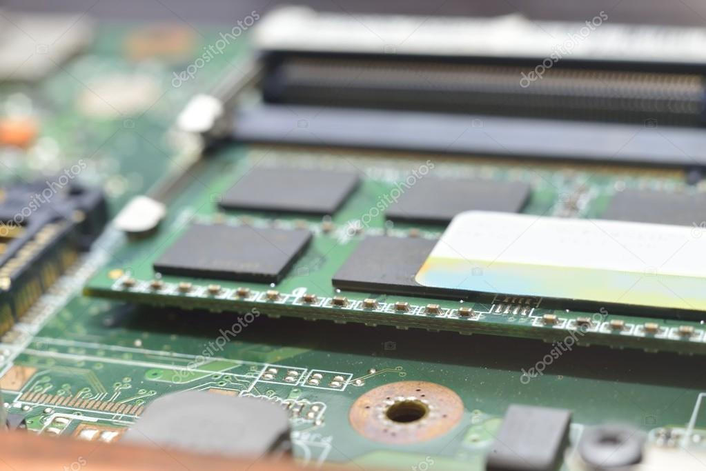 RAM on motherboard — Stock Photo © vedmed85autor #71360405