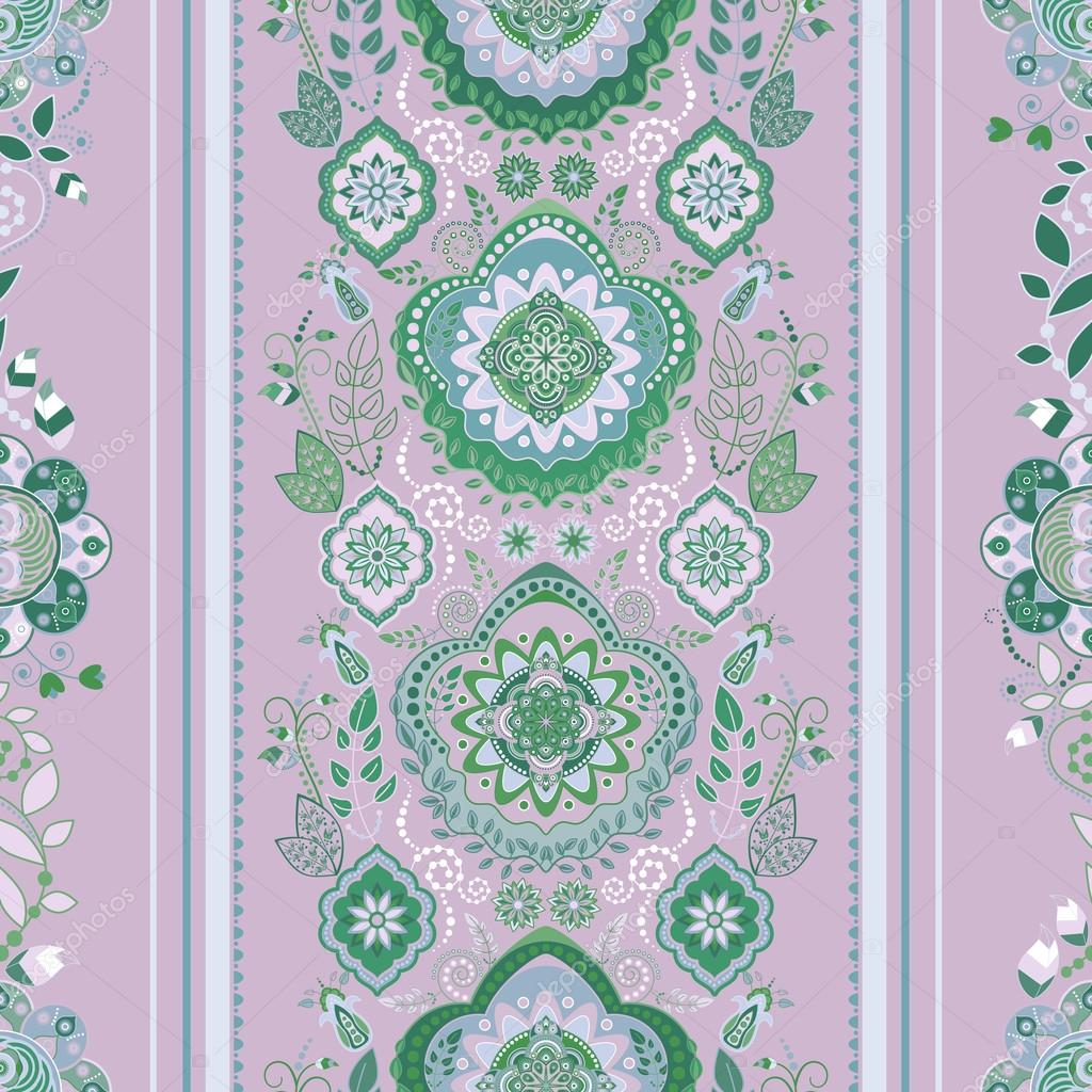 Striped floral pattern Stock Vector by ©Sunny_Lion 82085754