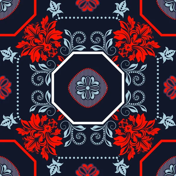 Geometrical tile pattern. Ornamental background Stock Vector, Royalty ...