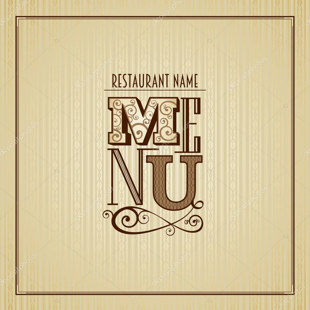 Calligraphic restaurant menu card design Stock Vector by ©slena 76279267