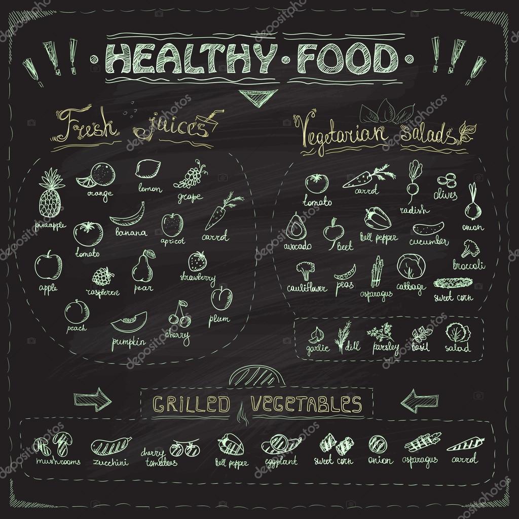 Chalkboard With Writing Menu