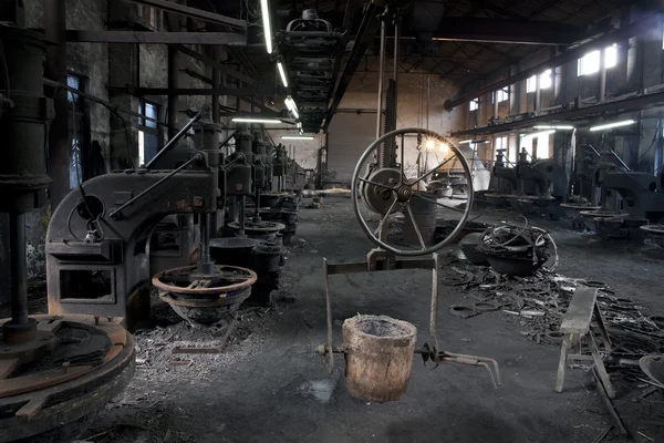 Picture: a messy factory | Factory messy scene after the fire — Stock ...