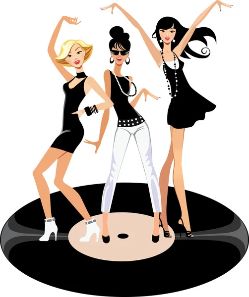 Dancing girls Stock Vectors, Royalty Free Dancing girls Illustrations ...